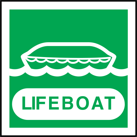 Order Your Lifeboat Sign Sticker Today - Free Shipping!
