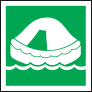 Liferaft Icon Sign Sticker Shipped Fast & Free!