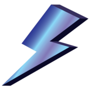 Lightning Bolt Shiny Sticker