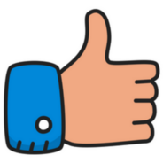Like Thumbs Up Doodle Icon Sticker