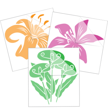 Lily Flower Stickers | Car Stickers