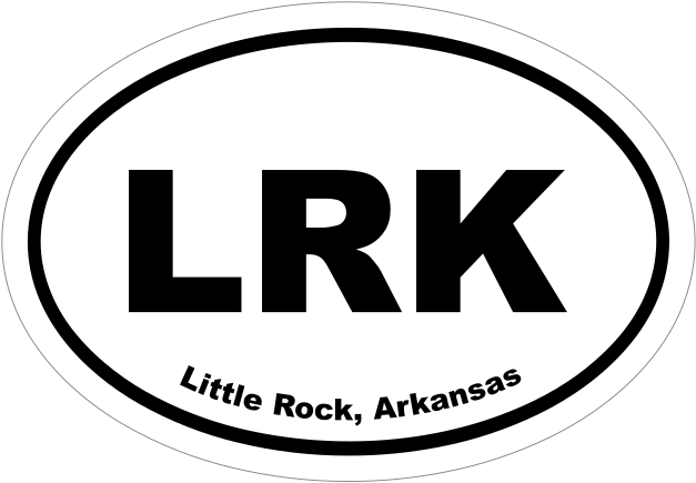 Little Rock, Arkansas Oval Stickers