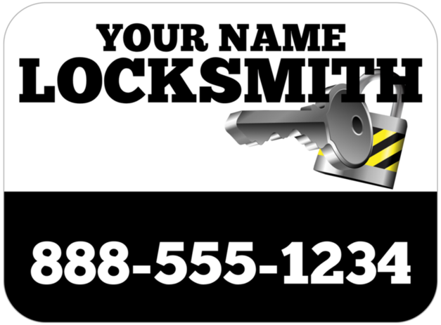 Locksmith Magnet Template