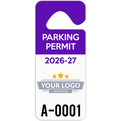 Custom Parking Permit Stickers & Hang Tags