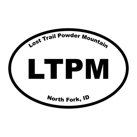 Lost Trail Powder Mountain Oval Sticker