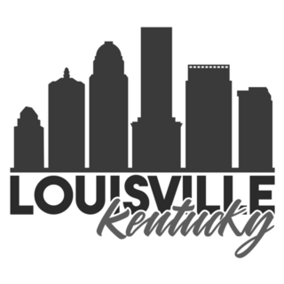 Louisville Kentucky Skyline Travel Sticker