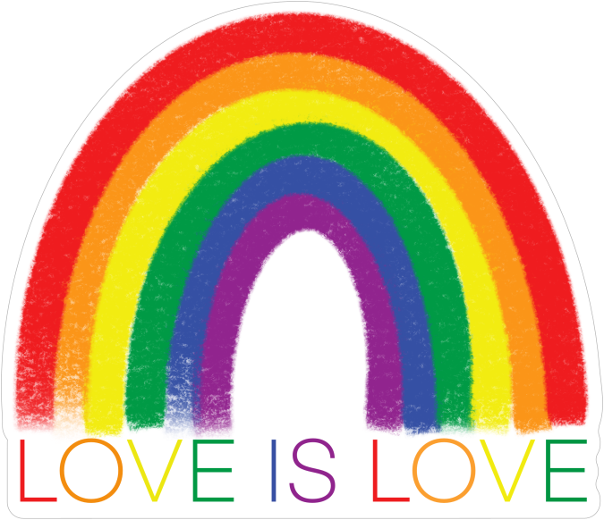 Love Is Love Rainbow Sticker