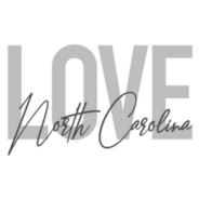 Love North Carolina Lettering Sticker