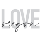 "Love Oregon" Typography Sticker