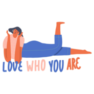 Love Who You Are Body Positive Sticker