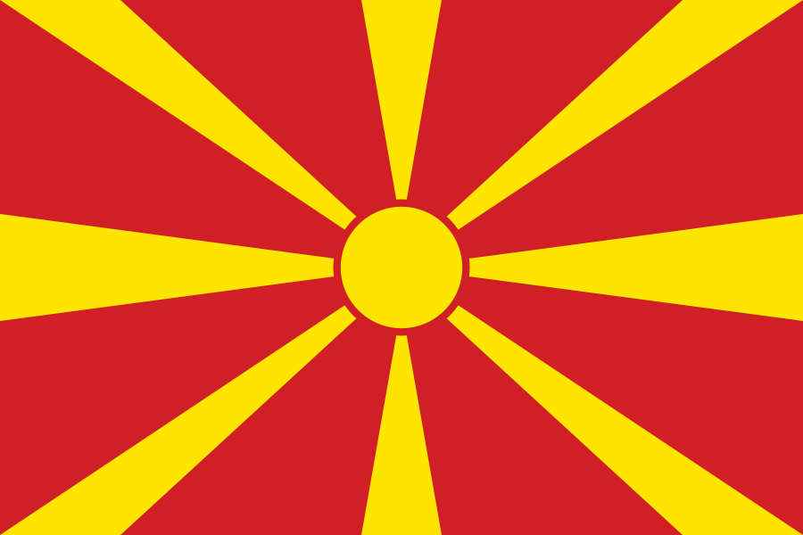 Macedonia Flag Sticker