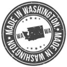 Made In Washington State Usa Stamp Sticker