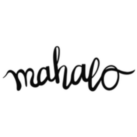 Mahalo Hawaiian Thank You Handwritten Sticker