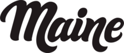 Maine Calligraphy Sticker