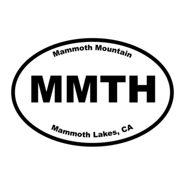 Mammoth Mountain Oval Sticker