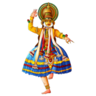 Man Performing Kathakali Classical Dance Of Kerala, India Sticker