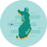 Map Of Finland Cartoon Sticker