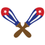 Maracas Cuba Sticker