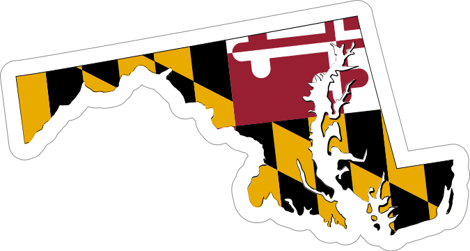 Maryland Flag State Sticker
