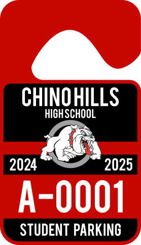 Mascot High School Hang Tag Parking Permit
