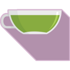 Matcha Cup On Purple Sticker