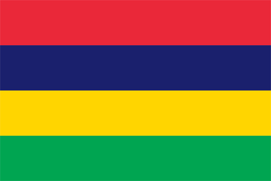 Mauritius Flag Sticker Shipped Fast & Free!