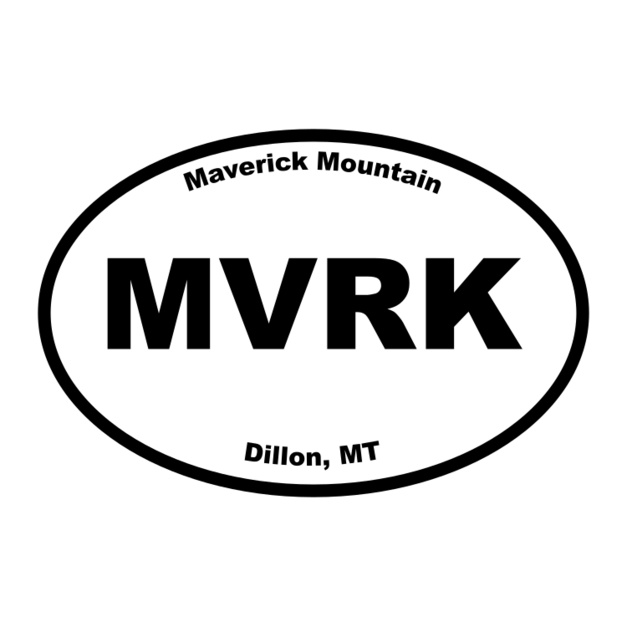 Maverick Mountain Oval Sticker