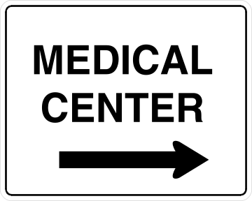 Vibrant, High-Quality Medical Center Left Stickers