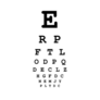 Medical Eye Chart For Vision Testing Sticker