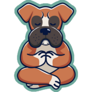 Meditation Boxer Sticker
