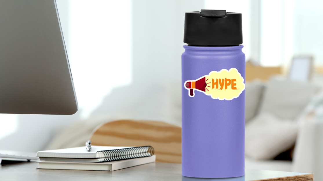 Megaphone Hype Meme Sticker