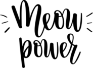 Meow Power Text Sticker