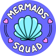 Mermaids Squad Shell Sticker