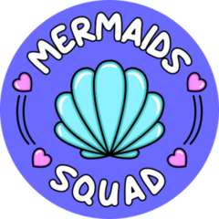 Mermaids Squad Shell Sticker