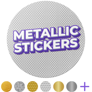 Metallic Stickers & Decals | Custom Chrome, Gold, Silver & More