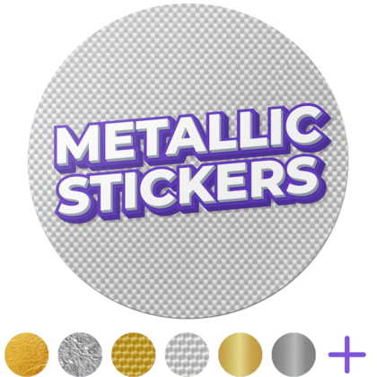 Metallic Stickers & Decals | Custom Chrome, Gold, Silver & More