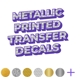 Metallic Stickers & Decals | Custom Chrome, Gold, Silver & More