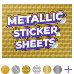 Metallic Stickers & Decals | Custom Chrome, Gold, Silver & More