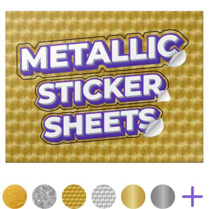 Metallic Stickers & Decals | Custom Chrome, Gold, Silver & More