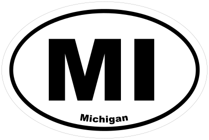 Michigan Car Stickers and Decals