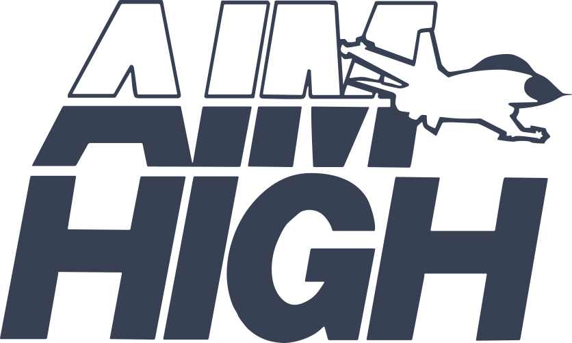 Military Air Force Aim High Sticker Shipped Fast & Free!
