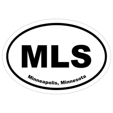 Minneapolis, Minnesota Oval Stickers