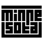 Minnesota Block Text Sticker