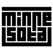 Minnesota Block Text Sticker