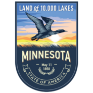 Minnesota State Emblem with Loon Sticker