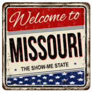 Missouri Vintage Rusty Welcome Sign Sticker