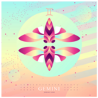 Modern Colorful Astrology Gemini Sticker