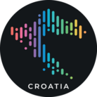 Modern Colorful Croatia Map Sticker