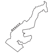 Monaco Outline Sticker