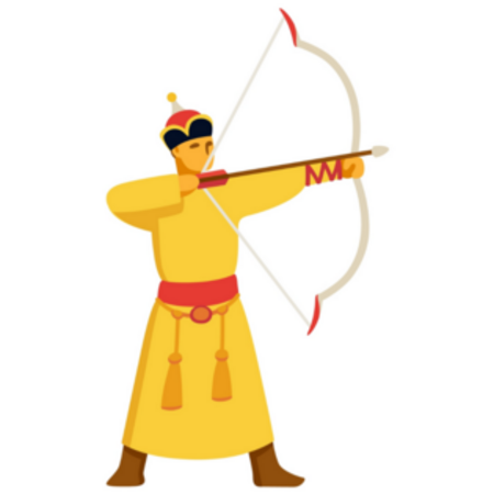 Mongolian Archer Sticker
